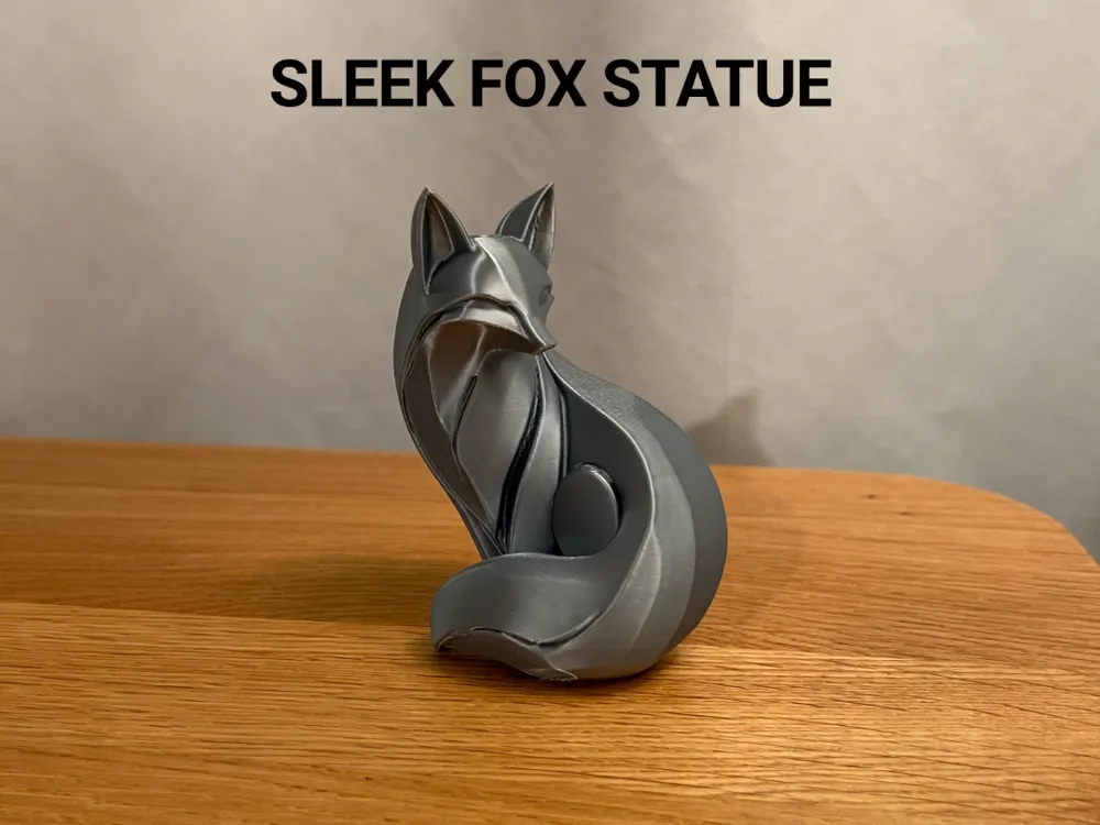 Sleek Fox Statue by fifindr - MakerWorld