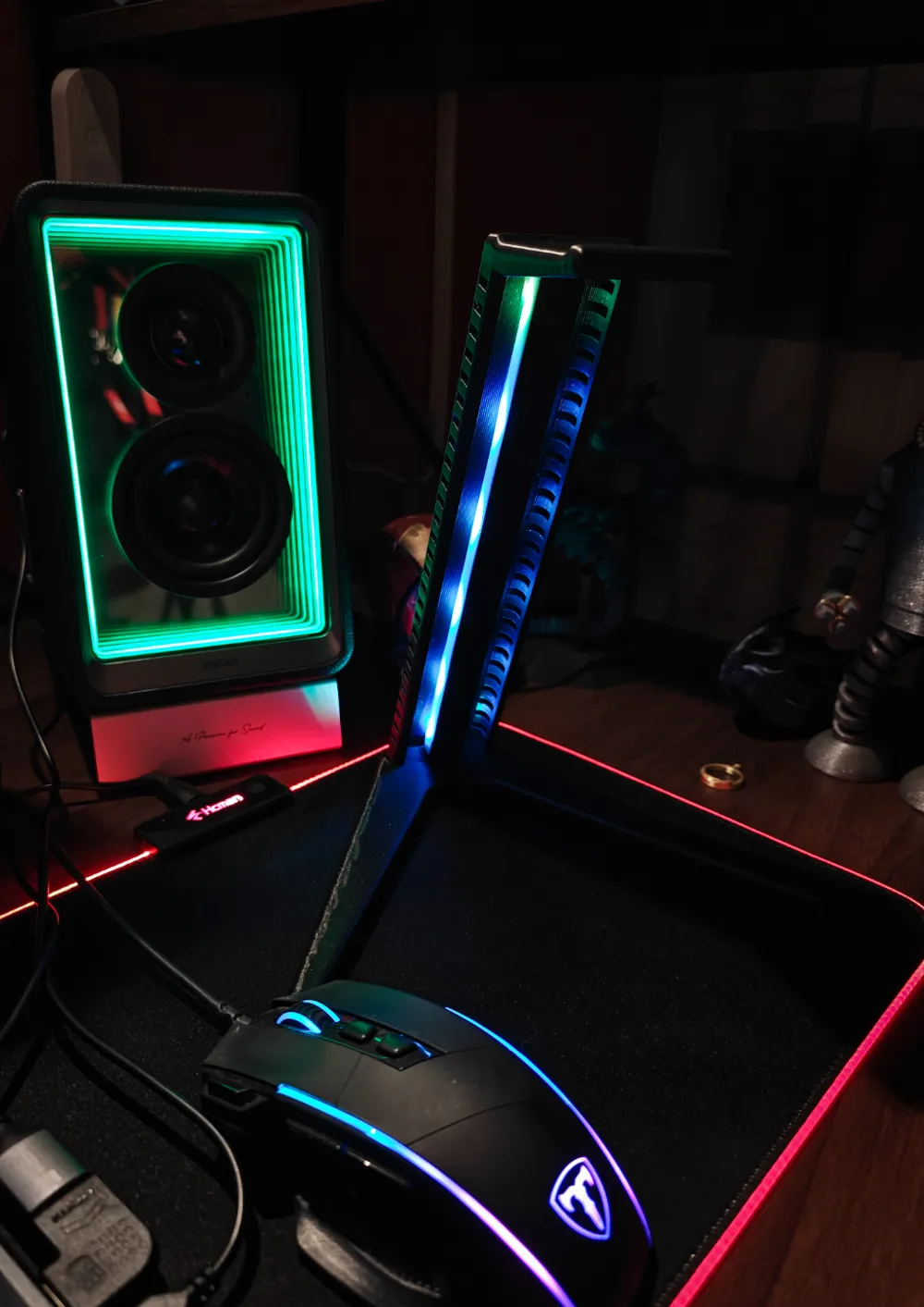 RGB Headphone Stand - Free 3D Print Model - MakerWorld