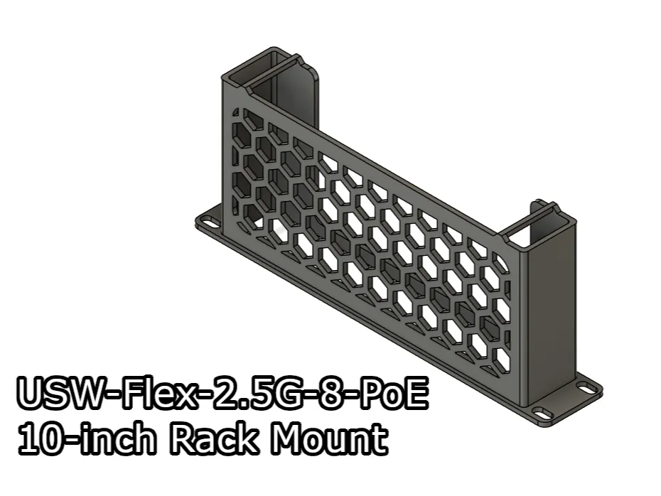 USW-Flex-2.5G-8-PoE 10-inch Rack Mount by Mauker MakerWorld: Download ...
