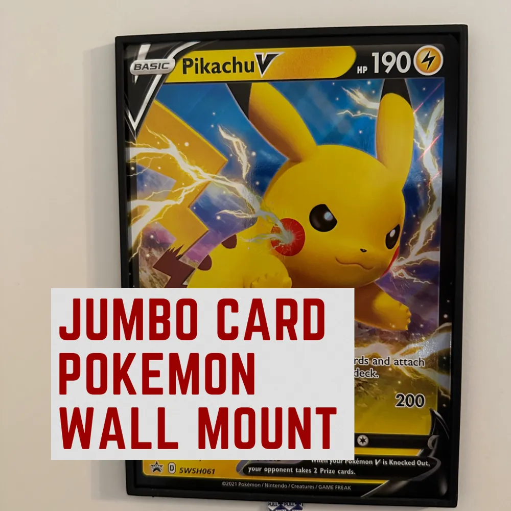 Jumbo Pokemon Card Wall mount by FireDragon3D MakerWorld: Download Free ...
