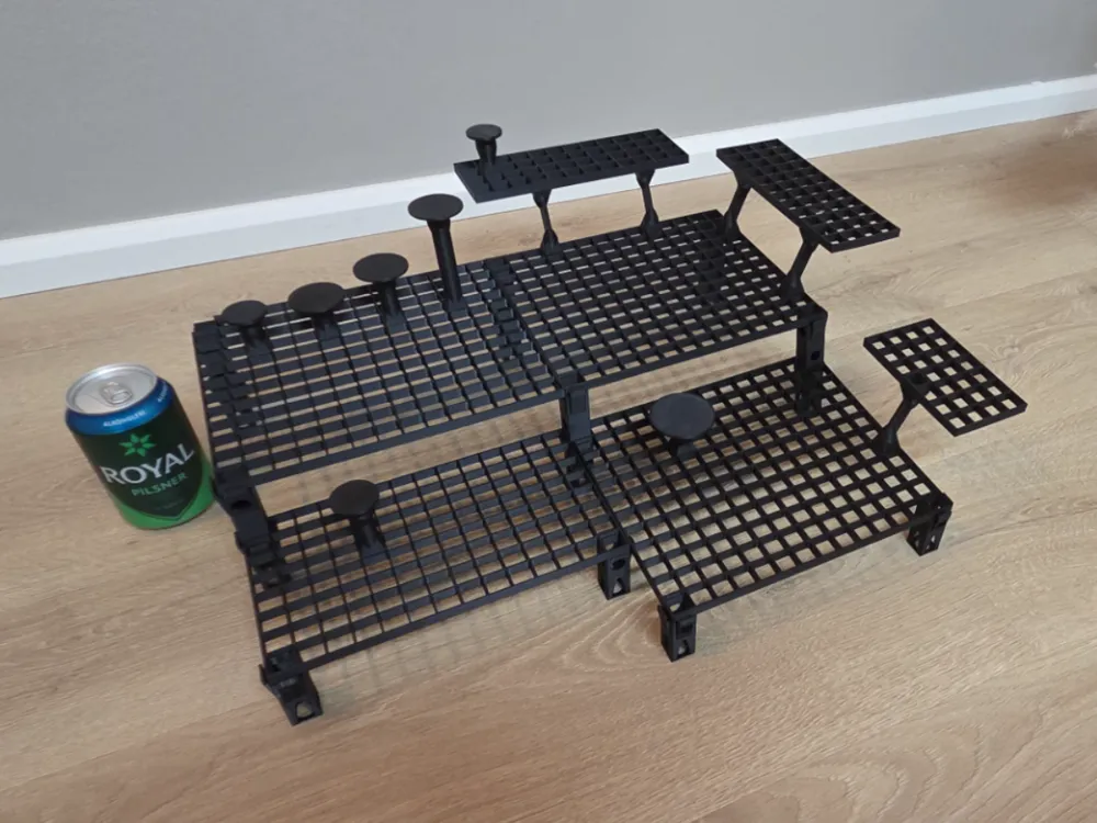 Modular Coral Frag Rack for Reef Aquarium - Free 3D Print Model ...