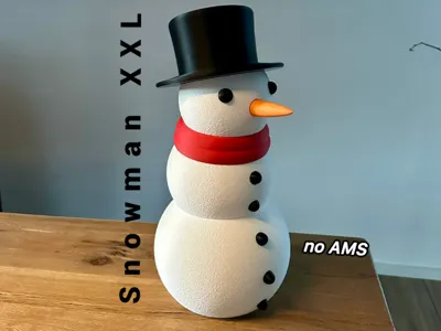 Snowman-XXL 来自 Melt3D MakerWorld：免费下载 3D 模型