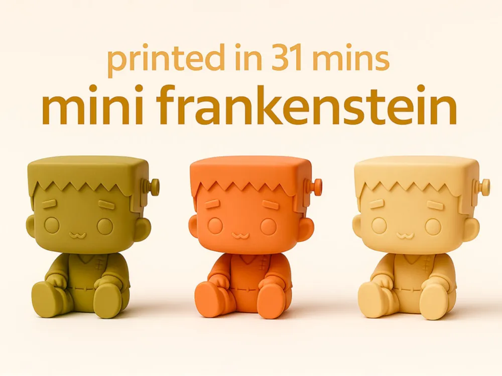 Mini Frankenstein – Cute Spooky Collectible - Free 3D Print Model ...