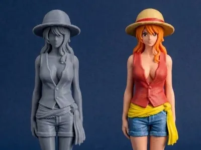 Nami x Luffy - Free 3D Print Model - MakerWorld