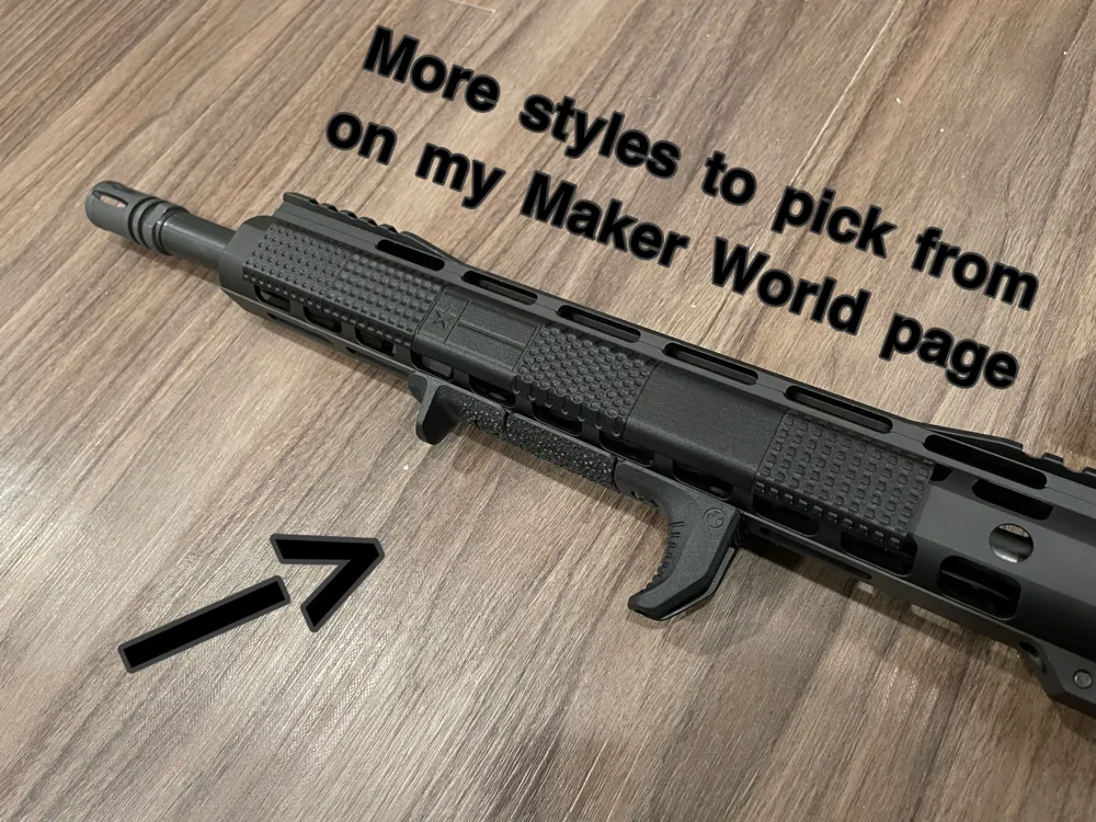 (Snap In) M-LOK Rail Covers Smooth Grip by Print Locker MakerWorld ...