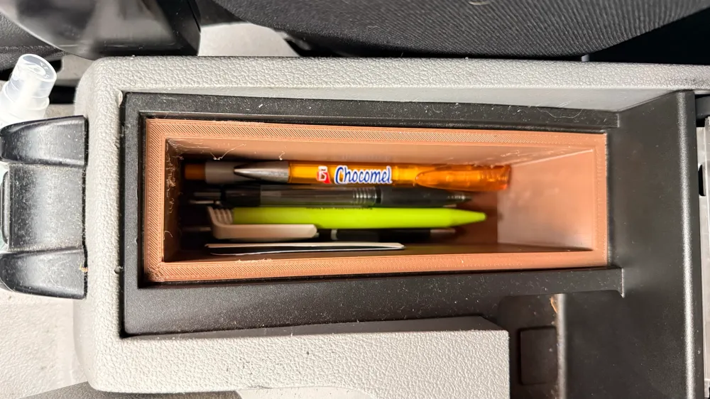 VW Caddy 2K center console storage compartment - Free 3D Print Model ...