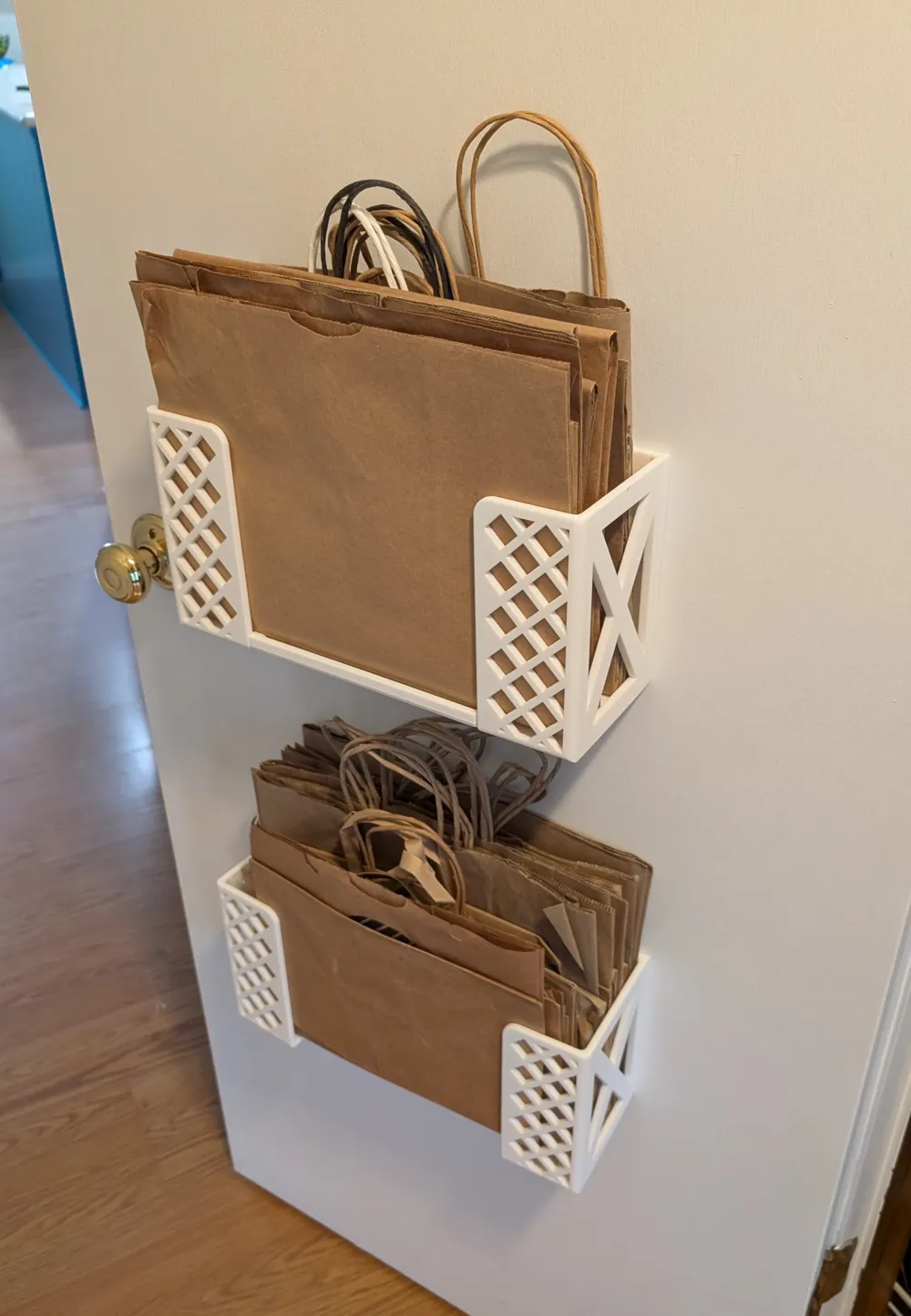 Paper Bag Storage – Wall Mount Holders by EyeOutThere MakerWorld ...