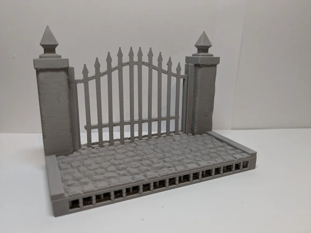 Graveyard functional fence gate (OpenLOCK system) - Free 3D Print Model ...