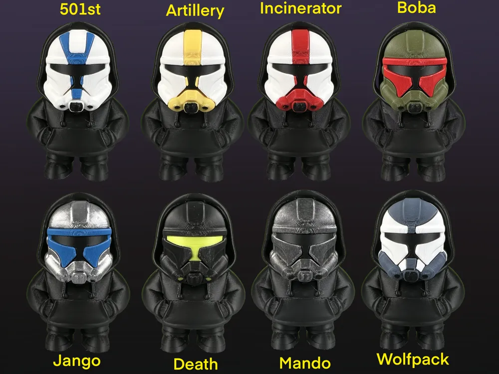 Helmet Pack 2 | Mini Urban Trooper - Free 3D Print Model - MakerWorld