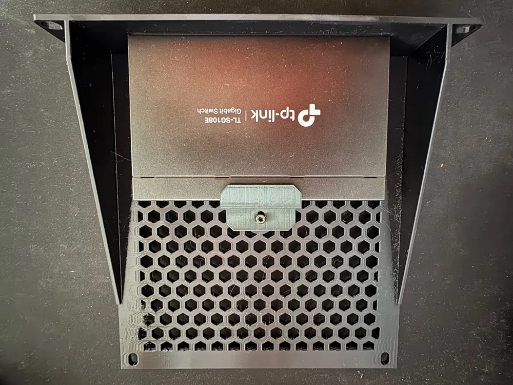 Parametric 1U Switch Shelf for 10" Server Rack - Free 3D Print Model ...