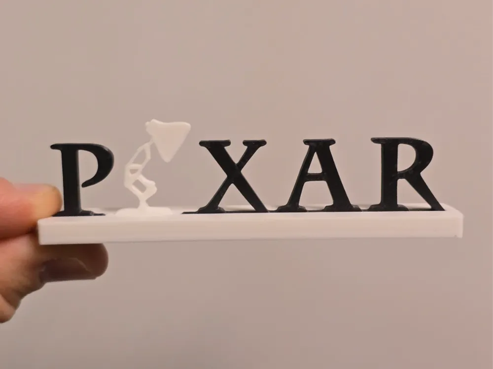 Pixar Logo Desk Sign - Free 3D Print Model - MakerWorld