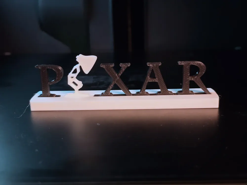 Pixar Logo Desk Sign - Free 3D Print Model - MakerWorld