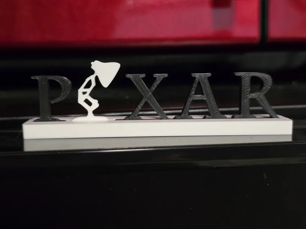 Pixar Logo Desk Sign - Free 3D Print Model - MakerWorld