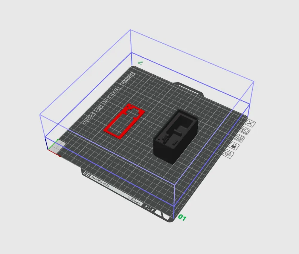 Gridfinity HotEnd Holder Bambu X1/P1 no AMS needed Remixed by Ravnoposeven MakerWorld: Download ...