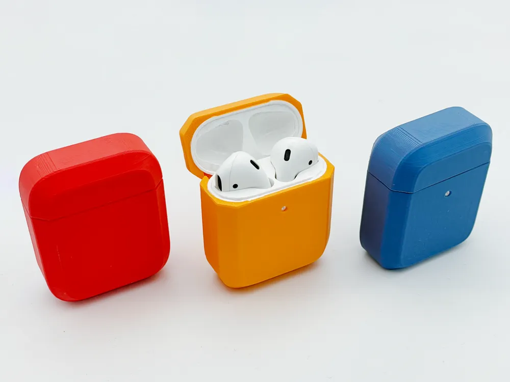 Flat-Edged AirPods 1/2 Case - Free 3D Print Model - MakerWorld