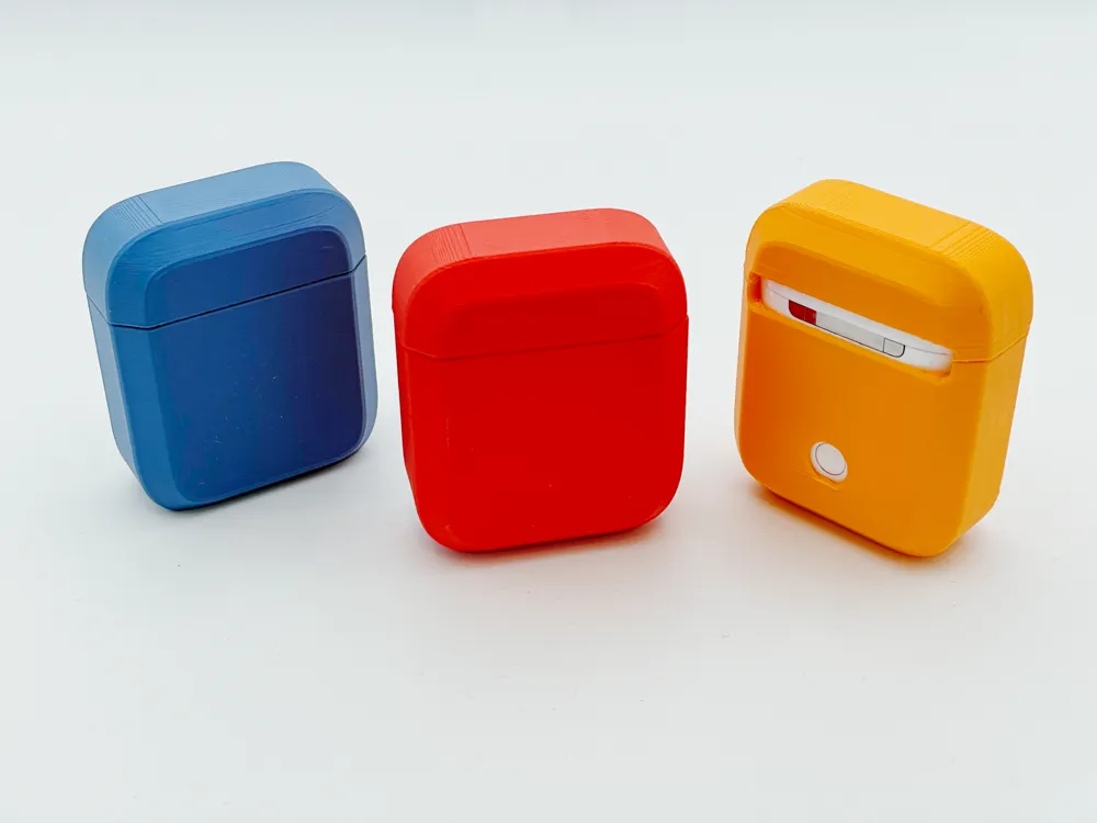 Flat-Edged AirPods 1/2 Case - Free 3D Print Model - MakerWorld