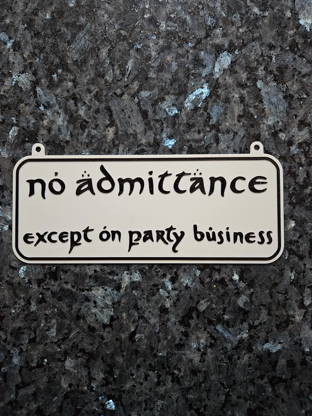 LotR Hobbit Sign by lazybeams - MakerWorld