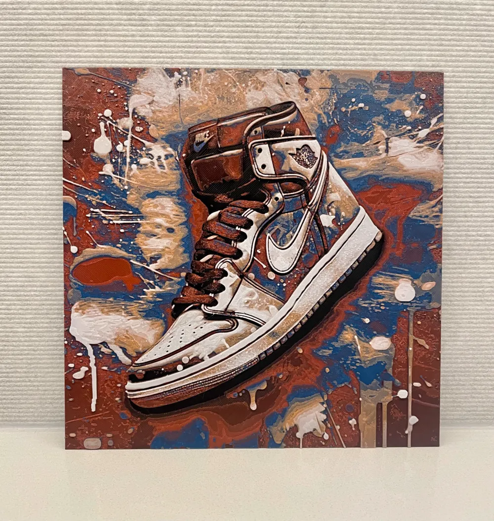 Nike Jordan 1 Splash - Hueforge Filament Painting by ShakaStudio ...