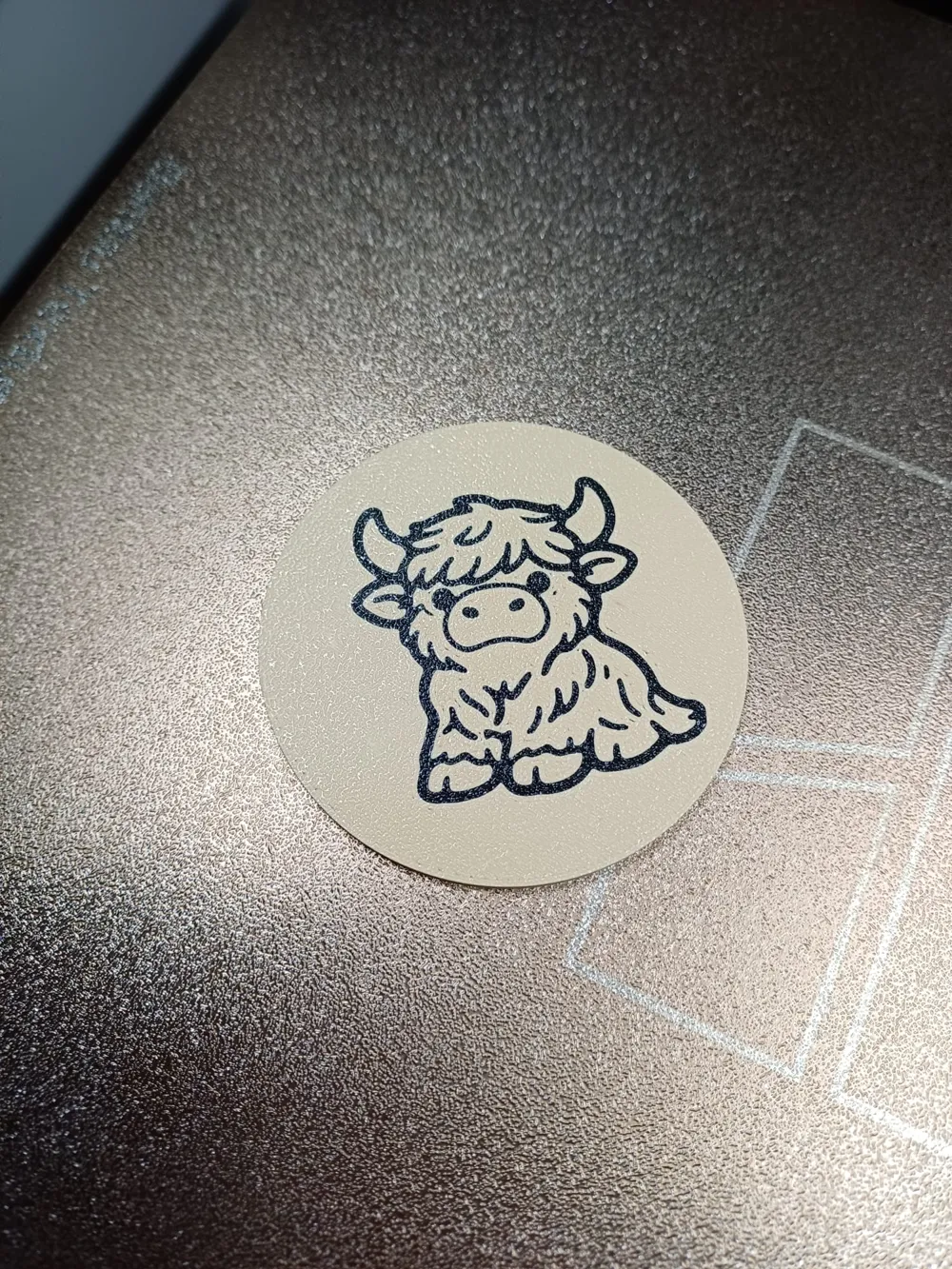 Highland Cow Coasters with Holder . Only 3mf file. - Free 3D Print ...