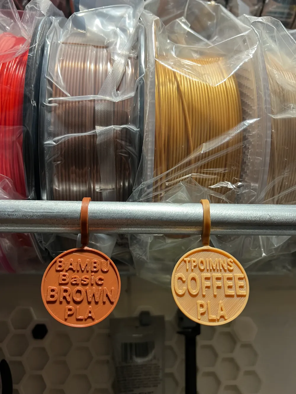 Clip-On Filament Samples | Customizable Labels Remixed by Bre3Dlove ...