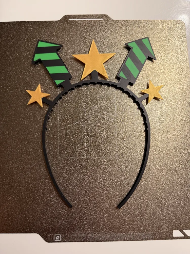 stars and rockets hairband - Free 3D Print Model - MakerWorld