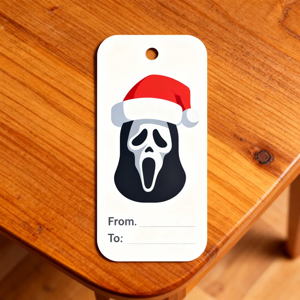 Ghostface Gift Tag - Free 3D Print Model - MakerWorld