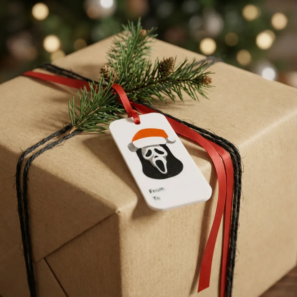 Ghostface Gift Tag - Free 3D Print Model - MakerWorld