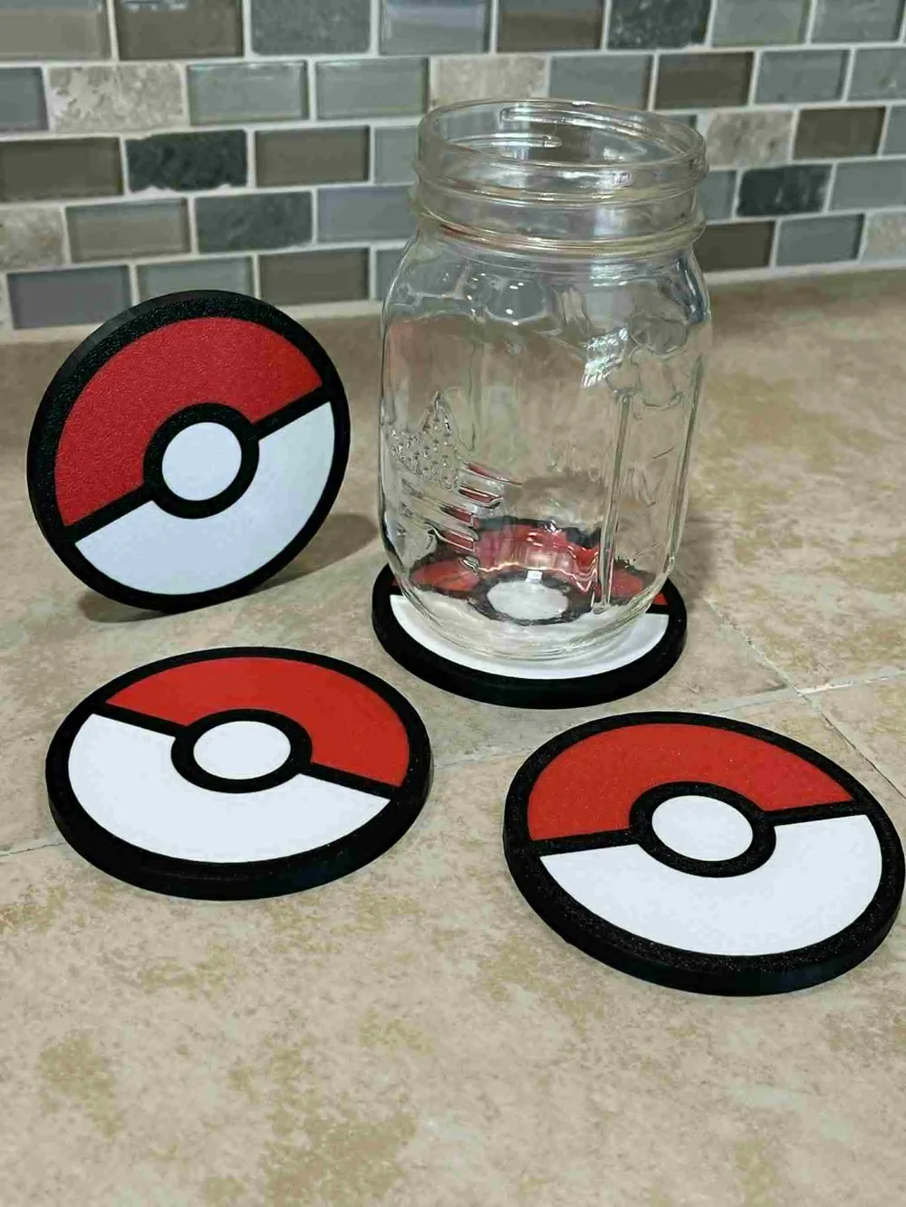 PokeBall Coasters by Jordan Denton MakerWorld: Download Free 3D Models