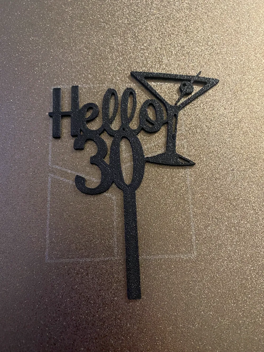 hello 30 cake topper by Morganja - MakerWorld
