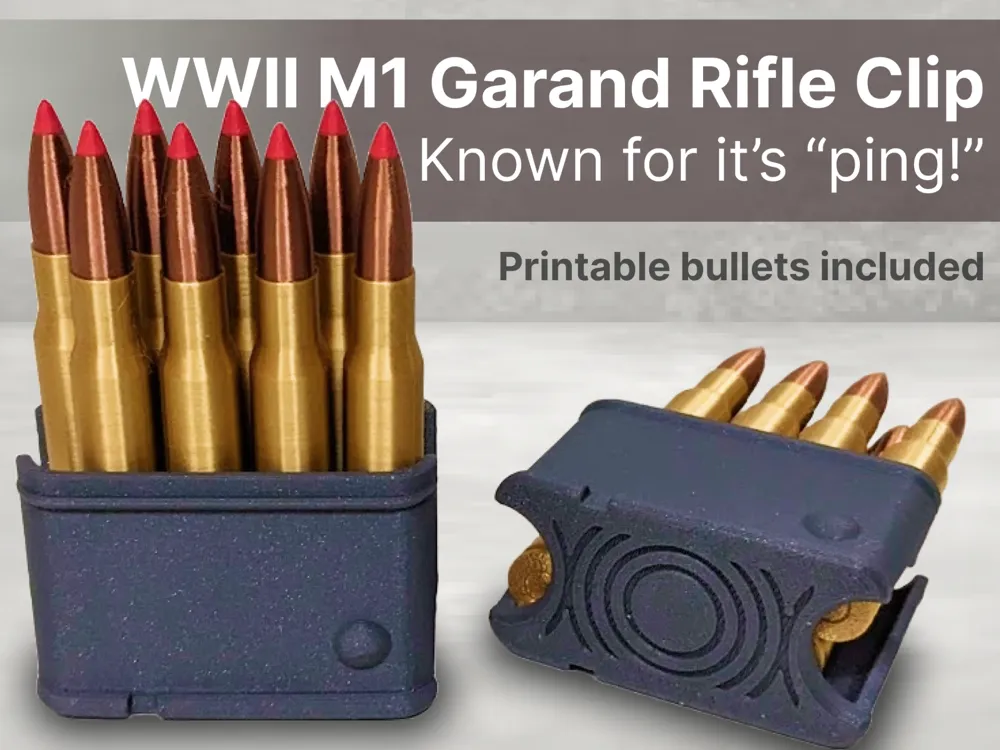 WWII M1 Garand Rifle Clip | Known for its "Ping!" by Rexi Labs ...