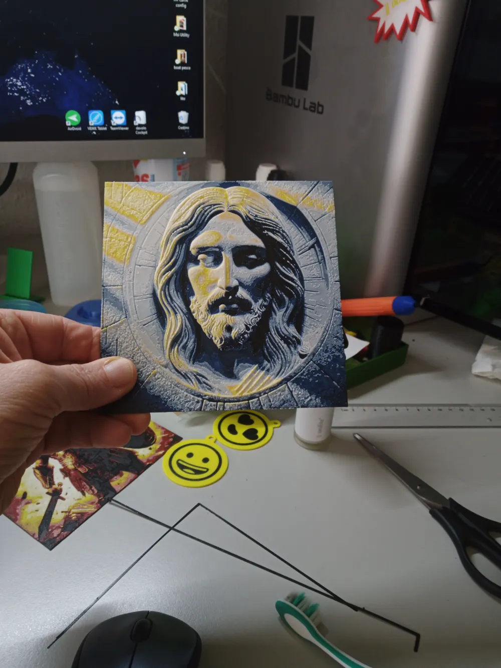 Jesus hueforge by Michele MM3D - MakerWorld
