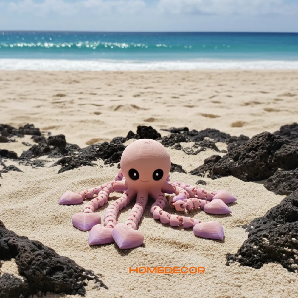 Cute Octopus Articulated - Free 3D Print Model - MakerWorld