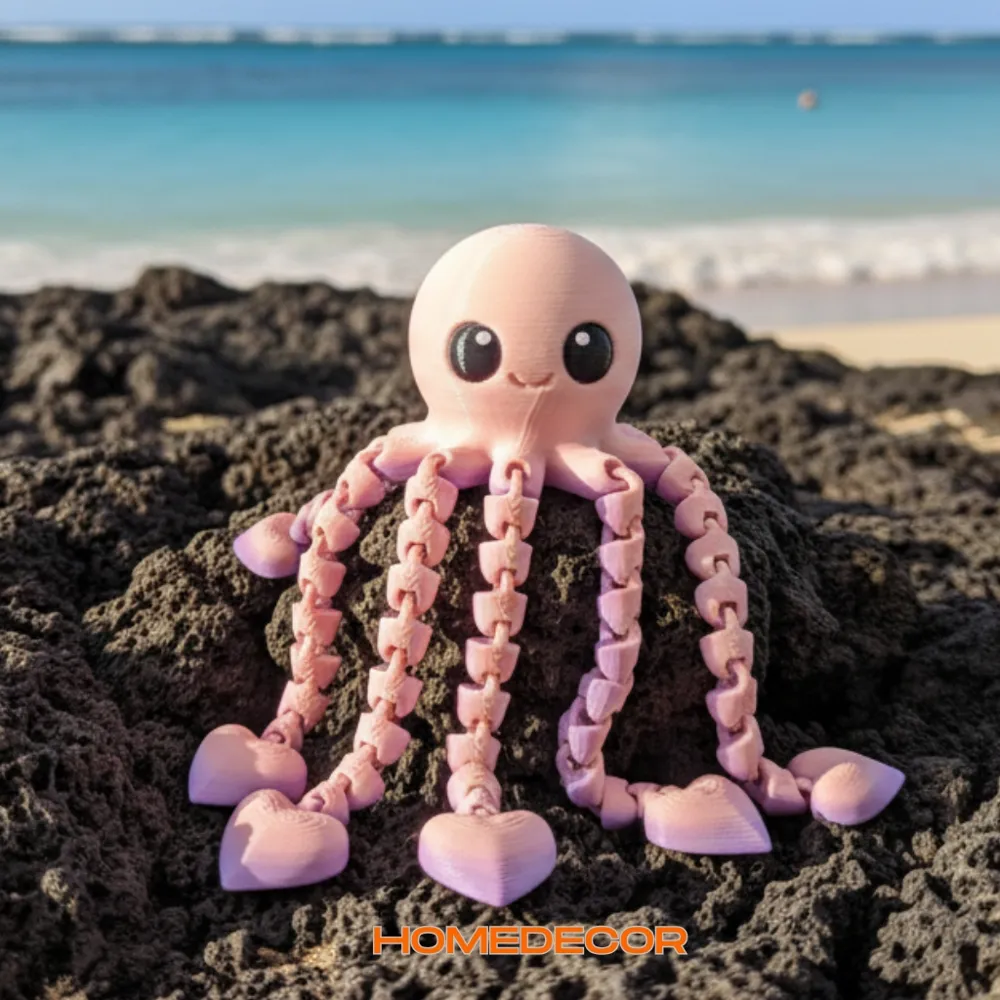 Cute Octopus Articulated - Free 3D Print Model - MakerWorld