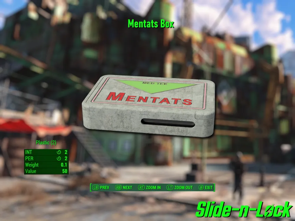 Fallout Mentats Box ft. Slide-n-Lock by ExtremeElementz - MakerWorld