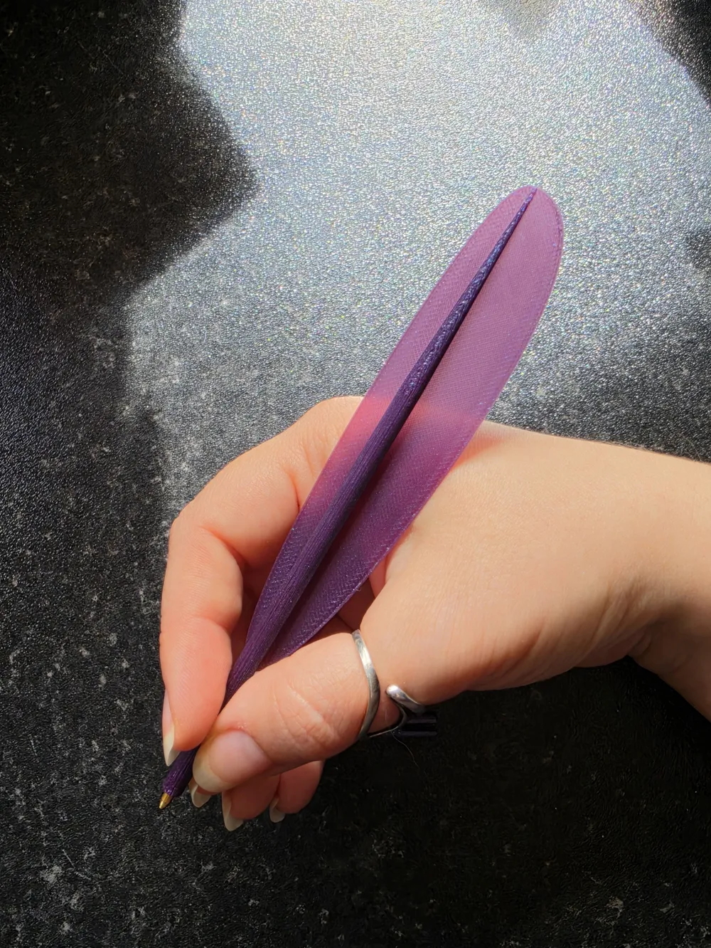 Quill - feather pen with BIC refill - Free 3D Print Model - MakerWorld