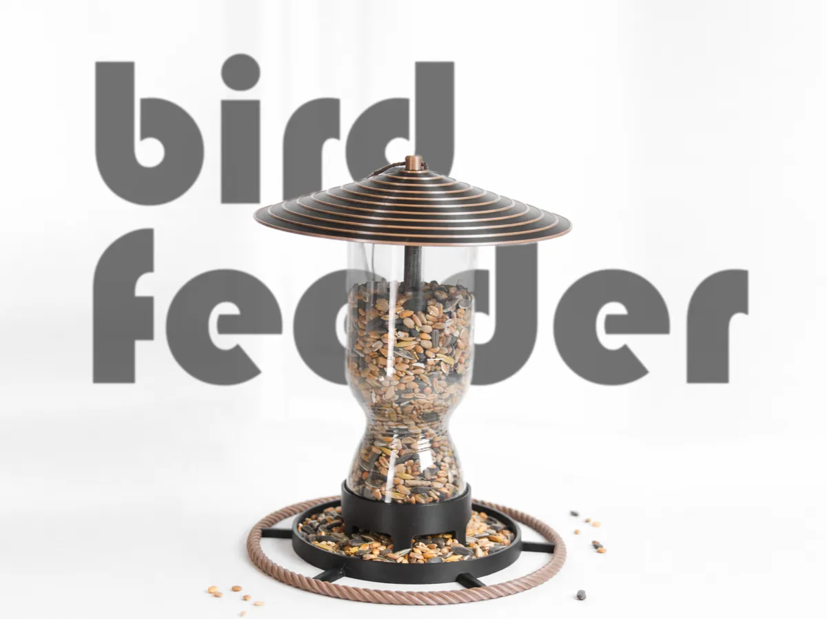 bird feeder (customizable) - Free 3D Print Model - MakerWorld