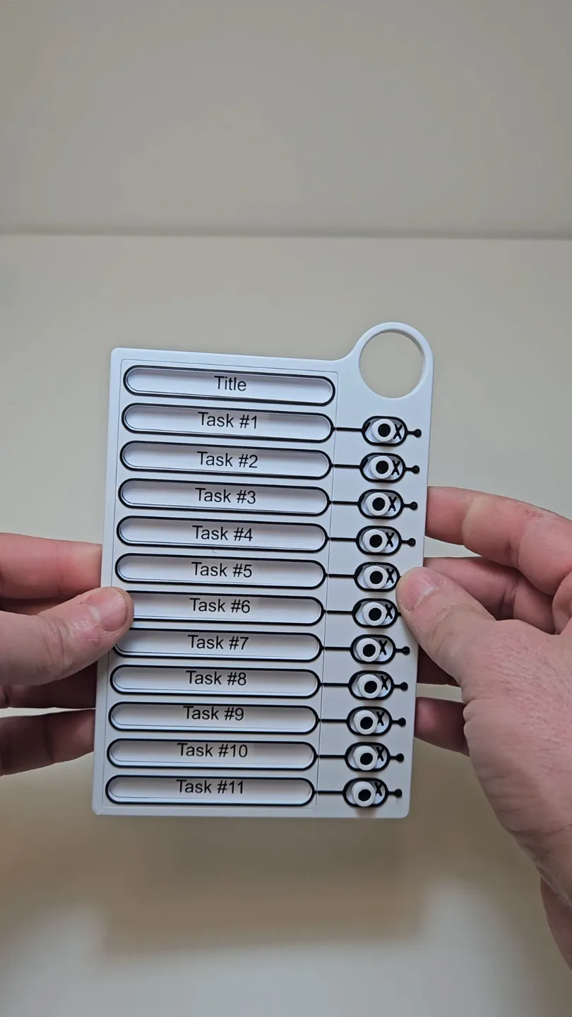 Checklist Board - Free 3D Print Model - MakerWorld