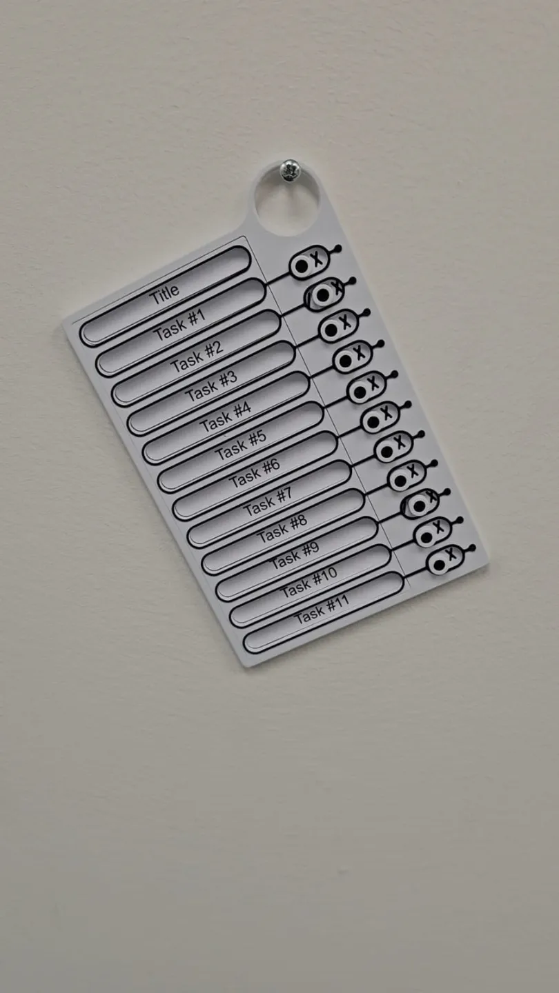 Checklist Board - Free 3D Print Model - MakerWorld