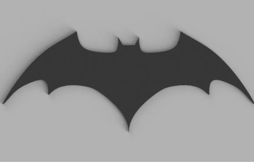Batman Begins 2005 Chistian Bale, Logo 20cm by Osmaru - MakerWorld