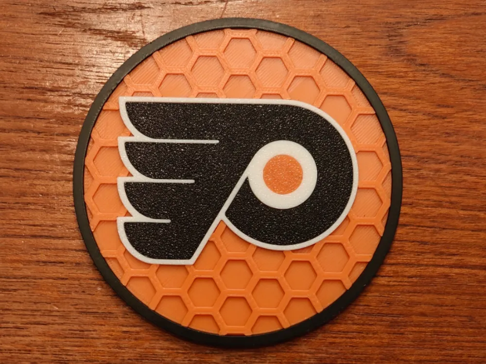 Philadelphia Flyers: Hex Coaster - Free 3D Print Model - MakerWorld