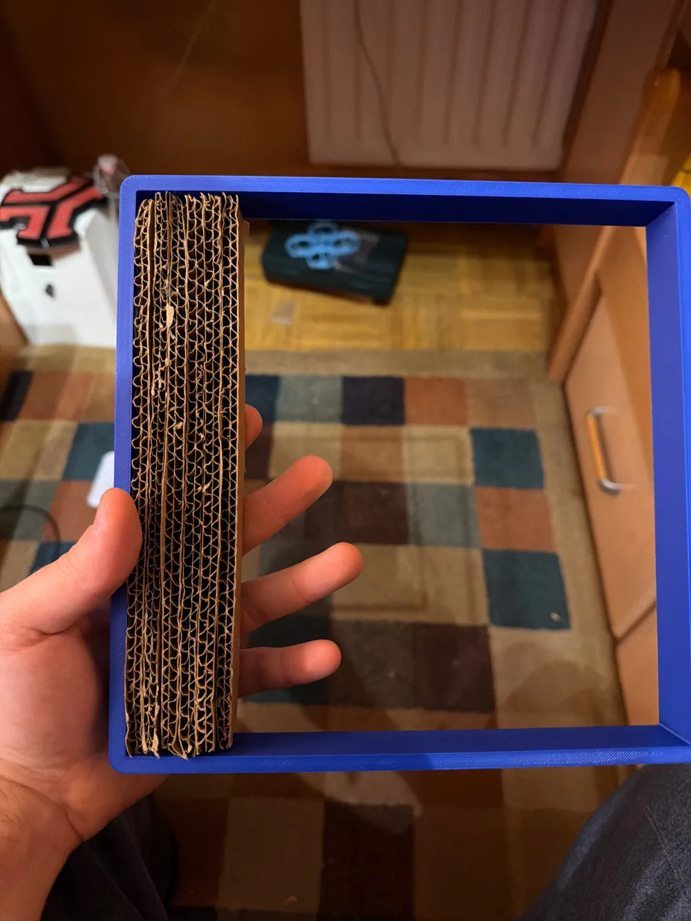 Cat Scratcher with Cardboard Strips - Free 3D Print Model - MakerWorld