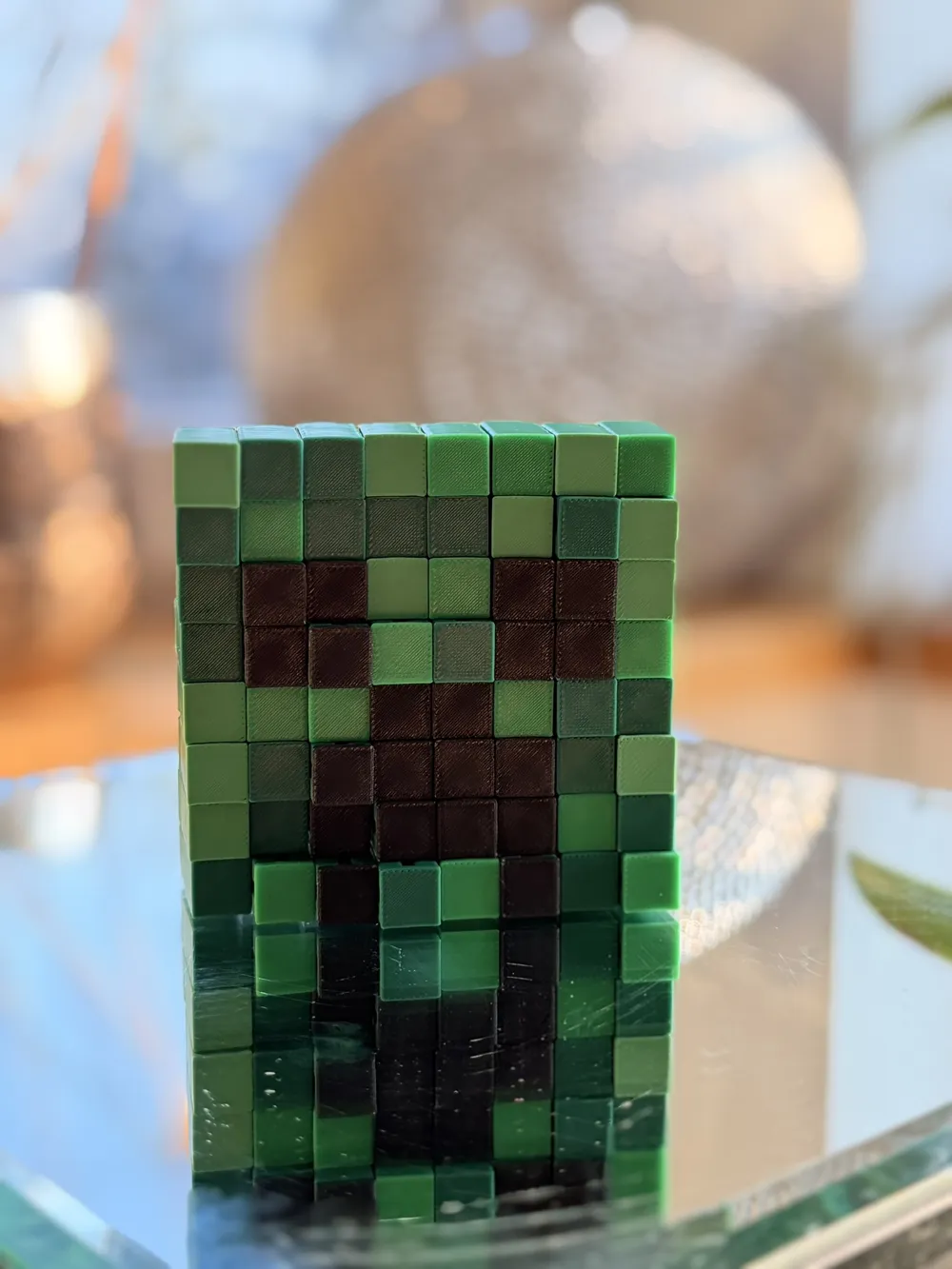 Minecraft Creeper Stress Cube Modular Fidget Block - Free 3D Print Model - MakerWorld