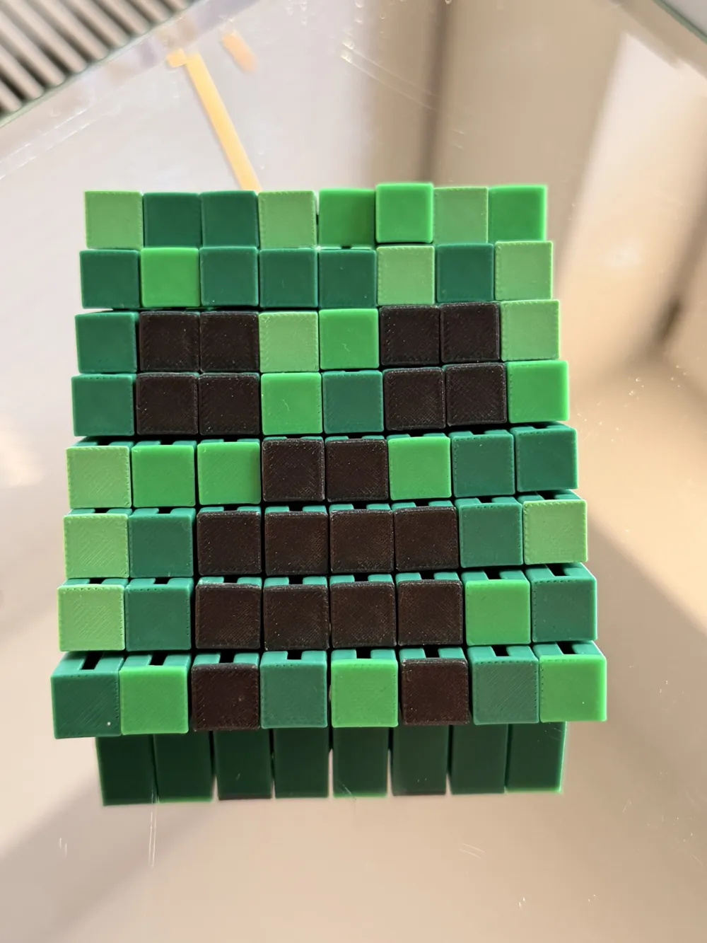 Minecraft Creeper Stress Cube Modular Fidget Block - Free 3D Print ...