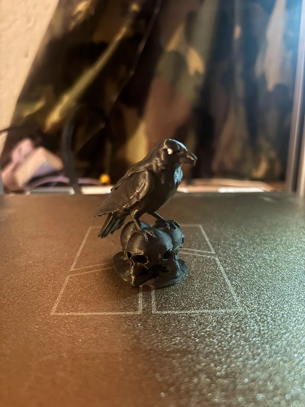 Mini Crow With Skulls - Free 3D Print Model - MakerWorld
