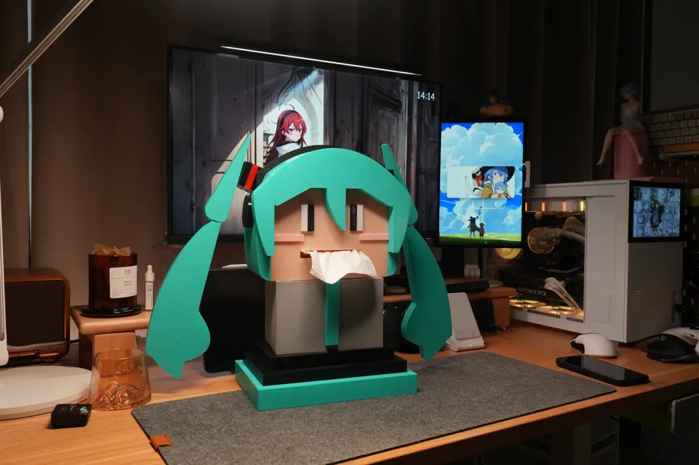 初音纸巾盒Hatsune Miku tissue box 来自 banke - MakerWorld
