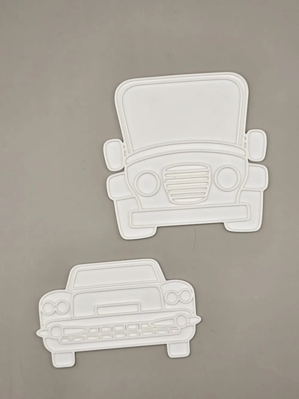 Jeep Car Front View Coloring Craft Panel - Free 3D Print Model - MakerWorld