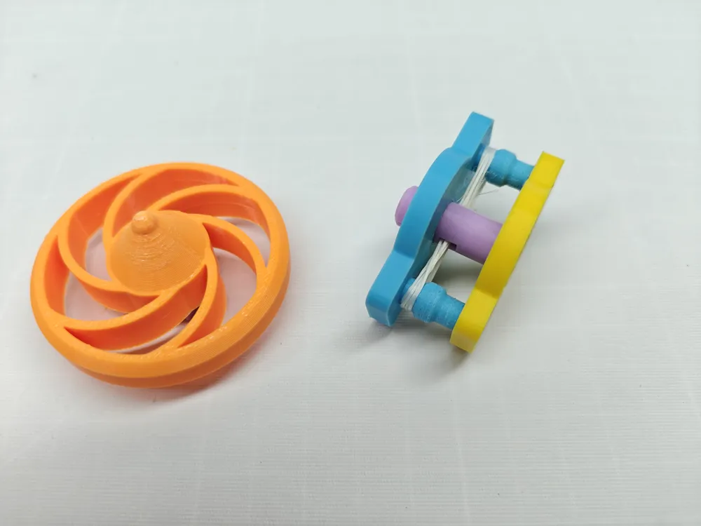 Retro Toy - Press-Launch Spinner - Free 3D Print Model - MakerWorld