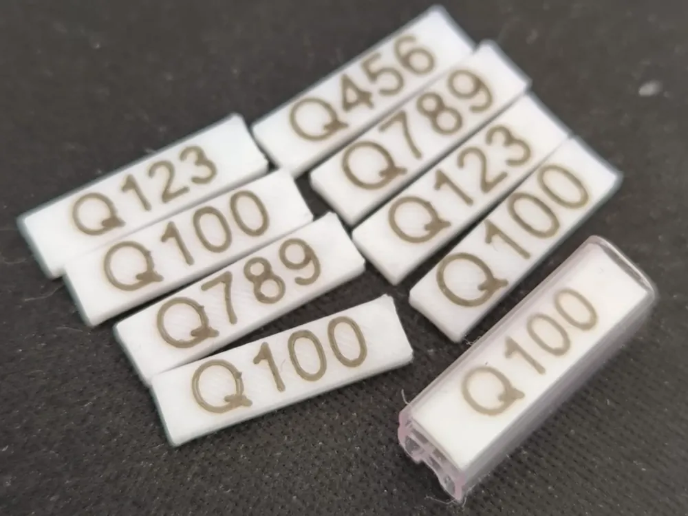 Étiquettes personnalisables pour manchons PVC Weidmuller TM - Modèle d ...