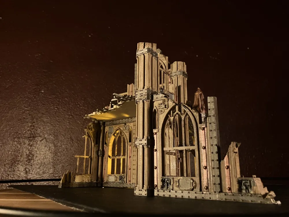 Wargame Terrain Imperial Building Ruin One - Free 3D Print Model ...