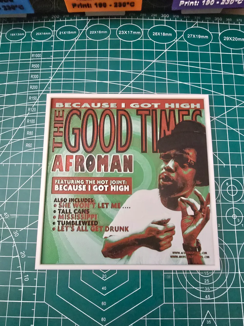 Afroman "The Good Times" Album - Hueforge Art by Lumpy3D - MakerWorld
